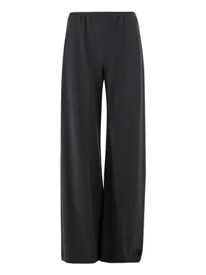 THE ROW Wide-leg Trousers - Black