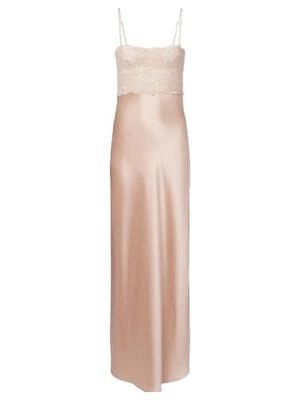 AYA MUSE Myra Lace And Satin Gown - Pink