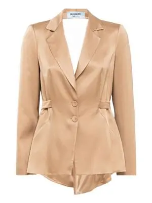 BLUGIRL Cut-out Belted Blazer - Beige