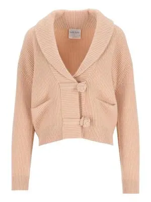 FORTE_FORTE Ribbed Button Cardigan - No