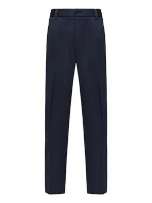 Moncler Tailored Trousers With Belt Loops - Dark Blue