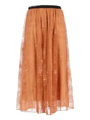 FORTE_FORTE Chantilly Lace Tulle Maxi Skirt - Yellow