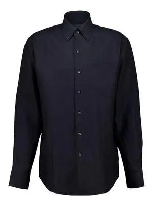 Prada Loose Fit Long-sleeved Shirt - Black