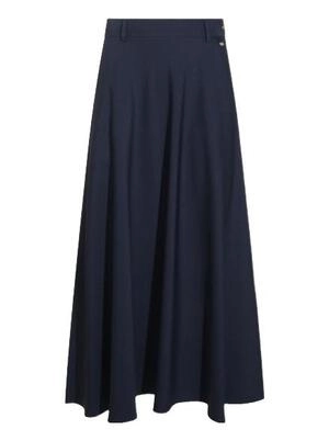Herno Pleated Maxi Skirt - Navy