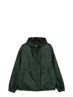PRADA Prada Zip-Up Hooded Reversible Jacket