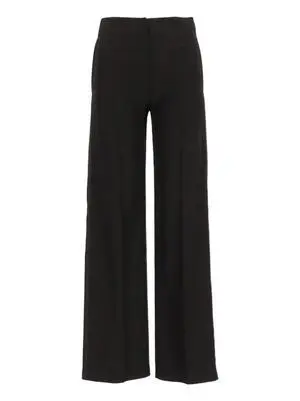 FORTE_FORTE Pois Jacquard Wide-leg Trousers - Black
