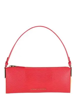 Elisabetta Franchi Embossed Zipped Shoulder Bag - Red Passion