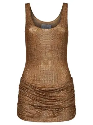 Giuseppe Di Morabito Embellished Draped Mini Dress - No