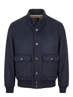 BARBA NAPOLI Long Sleeve Jacket - Blue