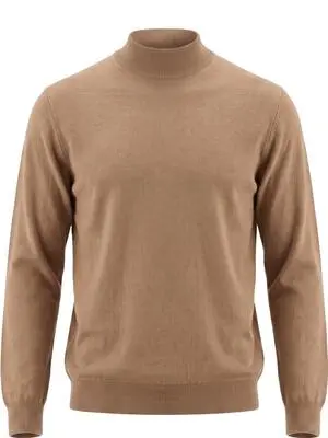 DRUMOHR Long-sleeved High Neck Sweater - Brown
