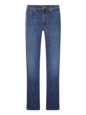 Incotex Belt Loop Jeans - Dark Blue