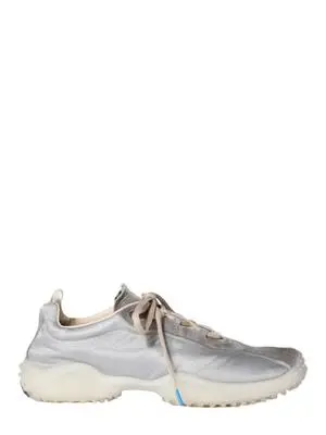 Miu Miu Miu Miu Lace-Up Sneakers With Perforated Details White