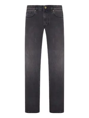 Incotex Belt Loop Jeans - Black