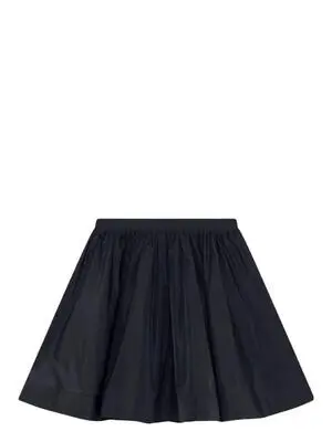 MSGM Pleated A-line Mini Skirt - Black