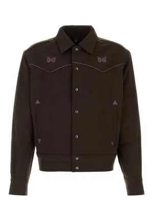 Needles Embroidered Piped Jacket - Black
