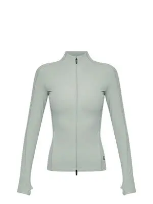 On Zip-up Performance Top - Green
