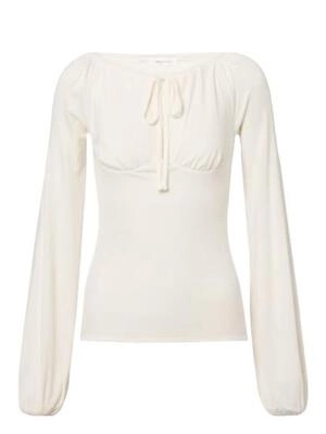AYA MUSE Elya Top With Tie Neck - White