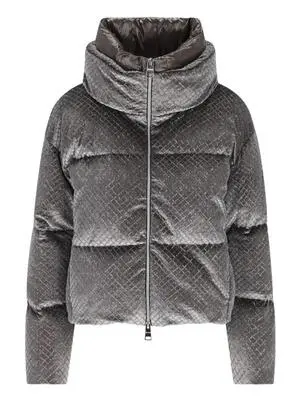 Herno Zip-up Quilted Down Jacket - Black