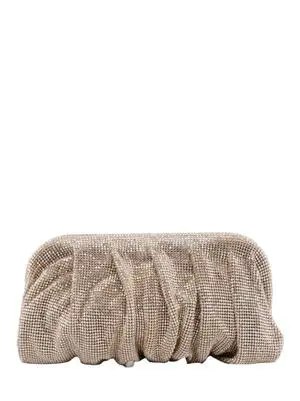 Benedetta Bruzziches Crystal Embellished Clutch - Nude