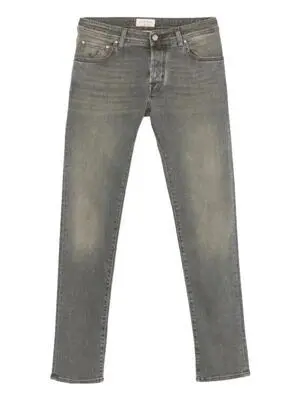Jacob Cohen Five-pocket Jeans With Belt Loops - Gray