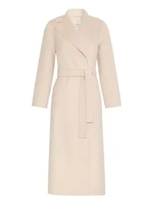 Max Mara Max Mara S Poldo Belted Long Coat Nude