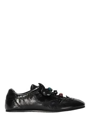 Cecilie Bahnsen Lace-up Low-top Sneakers - Black
