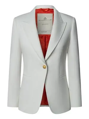 THE EXTREME COLLECTION Blazer With Pick Stitch Lapel Garcia Vintage 01 - White