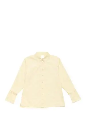 ALAS Cotton Poplin Oversized Shirt In Butter - Yellow