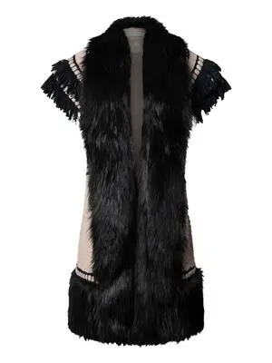 THE EXTREME COLLECTION Faux Fur Waistcoat - Pink