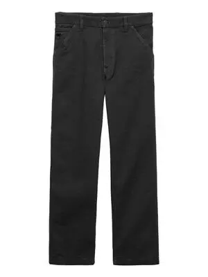Prada Raw Treatment Loose Fit Denim Jeans - Green