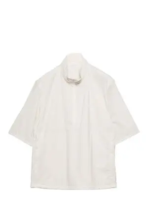 Prada Short Sleeved Re-nylon Blouson Jacket - Neutral