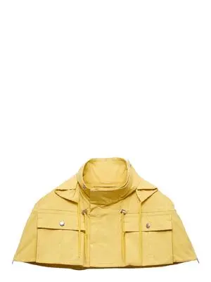 Prada Technical Fabric Capelet - Yellow
