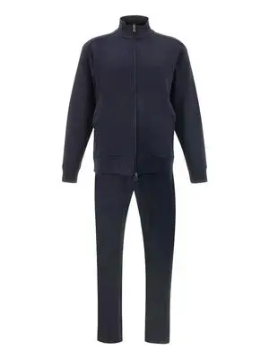 Paul & Shark Logo-embroidered Zip-up Tracksuit - Blue