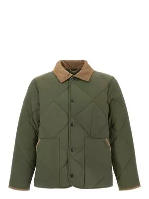 Barbour Short Liddesdale Diamond-quilted Jacket - Green