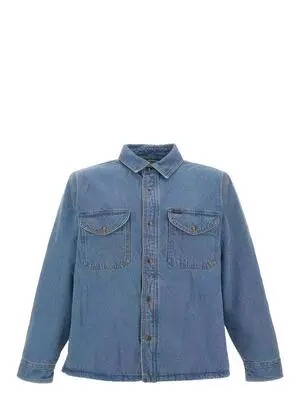 Filson Fleece-lined Denim Shirt Jacket - Blue