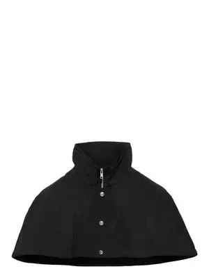 Prada Technical Fabric Capelet - Black
