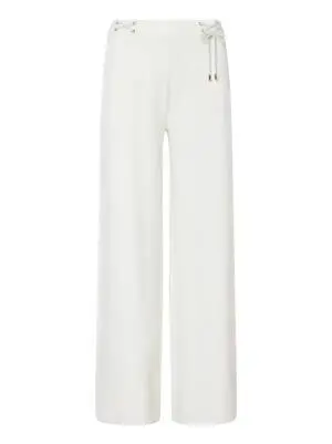 Liu Jo Knit Trousers With Drawstring Waist - Neutrals