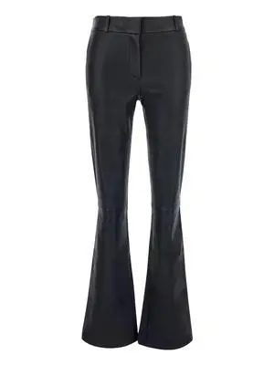 ARMA Leather Flared Trousers - Black