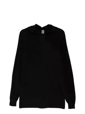 Rick Owens Knit Hoodie - Black