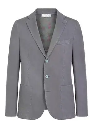 MANUEL RITZ Single-breasted Notched-lapel Blazer - Grey