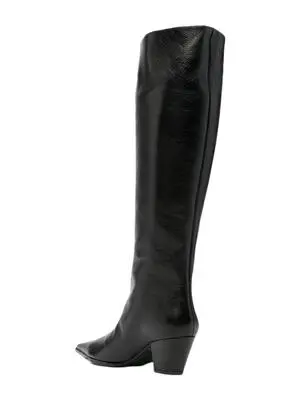 Roberto Festa Fredine Point-toe Knee-high Boots - Black