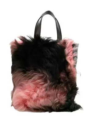 Marni Museo Soft Shearling Tote Bag - Brown