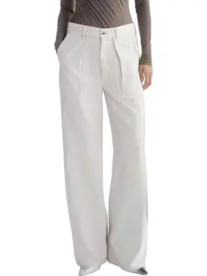 Citizens Of Humanity Pleated Detail Palazzo Pants - Neutrals