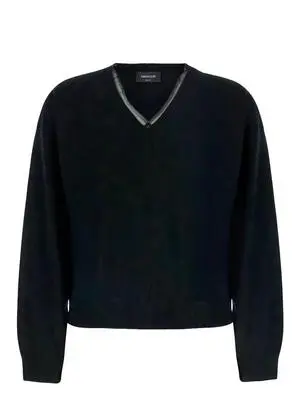 FABIANA FILIPPI Fabiana Filippi V-Neck Sweater With Tulle Insert