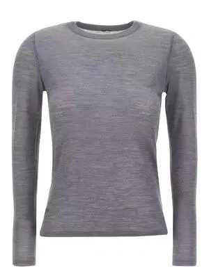 Aspesi Crew-neck Wool Sweater - Grey