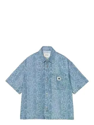 Carhartt Work In Progress Snake Lovilia Denim Shirt - Blue