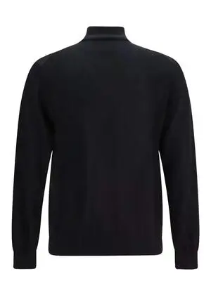 Giorgio Armani High-neck Jersey-knit Sweater - Black