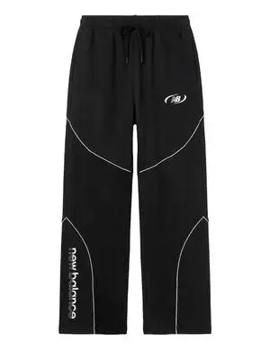 NEW BALANCE Logo-print Trackside Track Pants - Grey