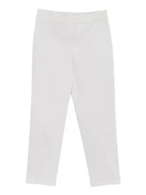 Peserico Cropped-leg Trousers With Turn-up Hems - Neutrals