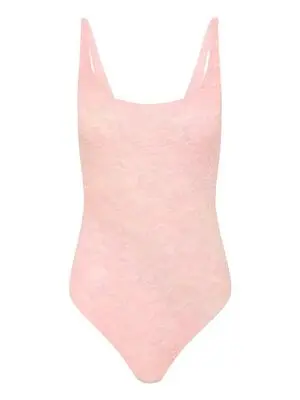 The Upside Scoop-neck Bodysuit - Pink
